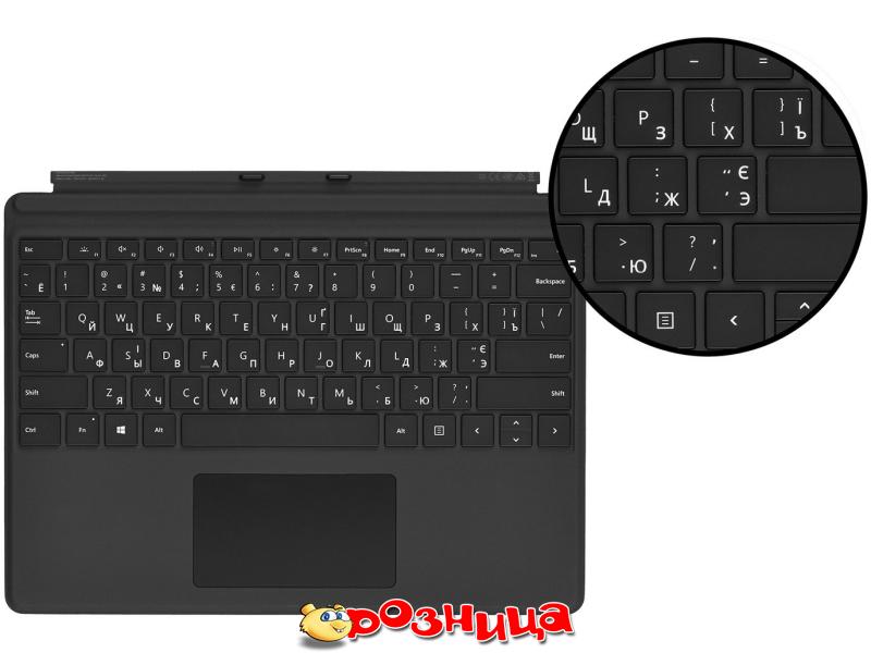 Клавиатура Microsoft Surface Pro X Signature Type Cover Black QJX-00007 ...